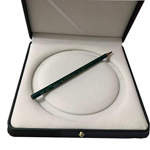 JunningGor Blackish Green Premium Leather Box Wedding Jewelry Set Display Case Storage Holder (For Pearl Necklace)