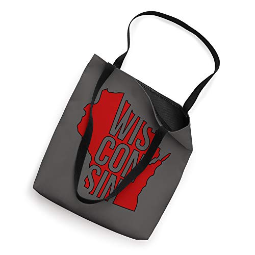 Wisconsinite Wisconsin Souvenir Gift State Silhouette Art Tote Bag