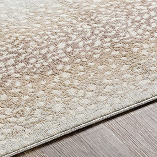 Artistic Weavers Pablo Antelope Print Area Rug,5'3" x 7'1",Camel/Light Gray