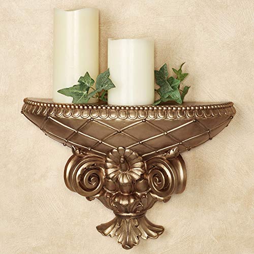 Corinthia Classical Style Decorative Wall Shelf Aged Gold