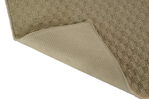 Garland Rug Town Square Beige Tan 9' x 12' Non Slip Area Rug for Living Rooms & Hallways, Stylish & Durable for High-Traffic Areas