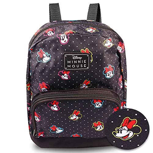 Fast Forward New York Disney Minnie Mouse Mini Backpack for Women -- Canvas Purse Shoulder Bag Adults, Teens