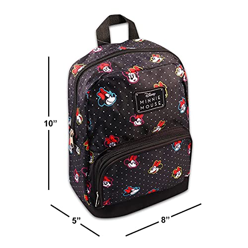 Fast Forward New York Disney Minnie Mouse Mini Backpack for Women -- Canvas Purse Shoulder Bag Adults, Teens