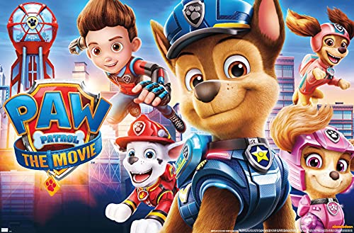 Trends International Nickelodeon Paw Patrol Movie-Theatrical Wall Poster, 22.375" x 34", Unframed Version for Bedroom