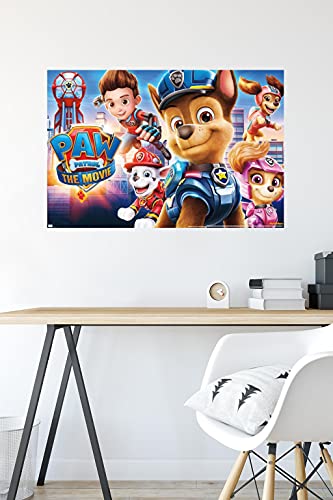 Trends International Nickelodeon Paw Patrol Movie-Theatrical Wall Poster, 22.375" x 34", Unframed Version for Bedroom