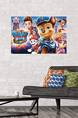 Trends International Nickelodeon Paw Patrol Movie-Theatrical Wall Poster, 22.375" x 34", Unframed Version for Bedroom