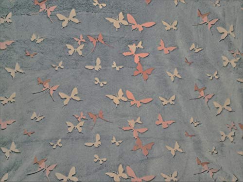 GramVine Glow in Dark Throw Blanket Butterfly Pattern All Season Fleece Blanket Soft Warm Bed Couch Blanket Perfect Gifting for Kids Adults