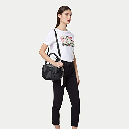 Girls Bowknot Handbag Purse Cute Leather Mini Shoulder Bag for Women Top-handle Totes Satchel (Pink)