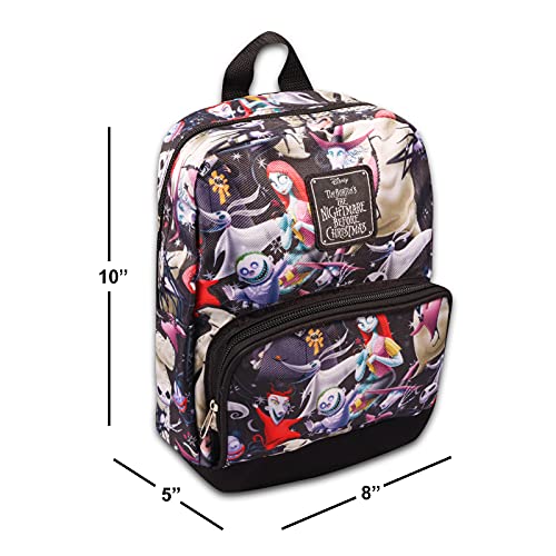 Fast Forward New York Disney Nightmare Before Christmas Mini Backpack for Women -- Canvas Purse Shoulder Bag Adults, Teens