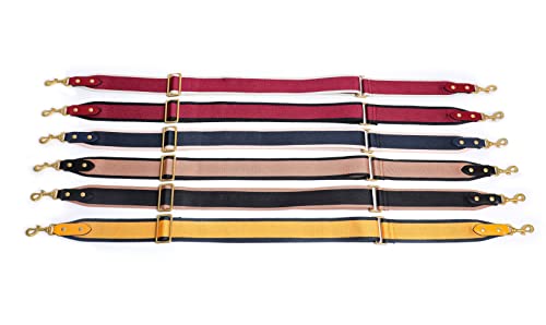GOXTECH Purse Strap Replacement Crossbody Handbag Stripe Wide Adjustable (Black -Bag Strap)