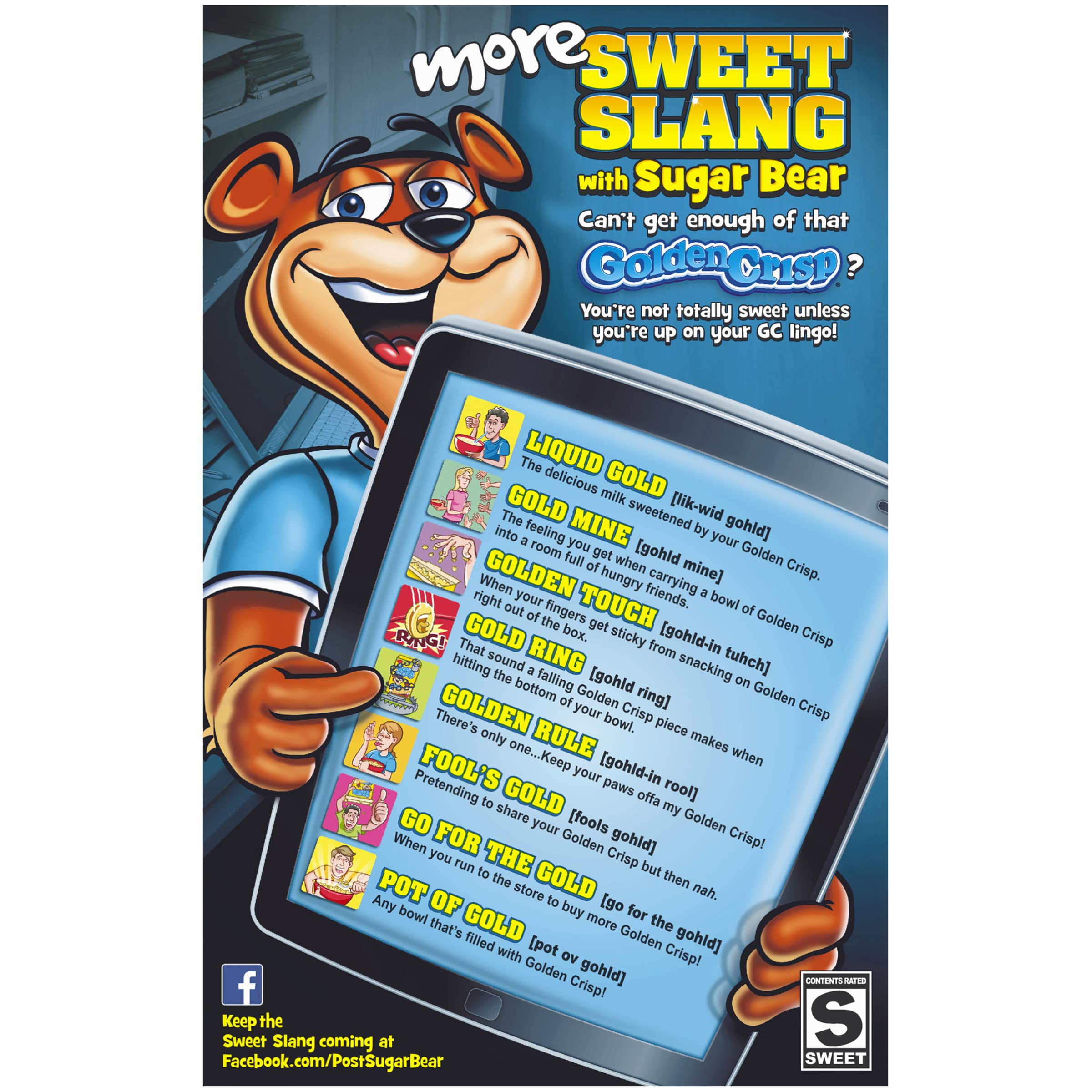 Golden Crisp Breakfast Cereal, Sweetened Puffed Wheat Cereal, 14.75 Ounce (Pack of 12)