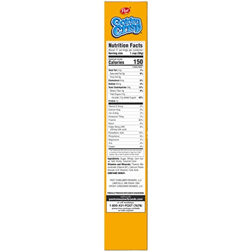 Golden Crisp Breakfast Cereal, Sweetened Puffed Wheat Cereal, 14.75 Ounce (Pack of 12)