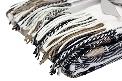 Blankets - Decorative Classic Blanket - Buffalo Plaid Throw Blanket - Comfortable and Ultra-Soft - Lightweight & Indoor Outdoor Blanket - Ideal for Living Room, Couch, Travelling Good for All Seasons