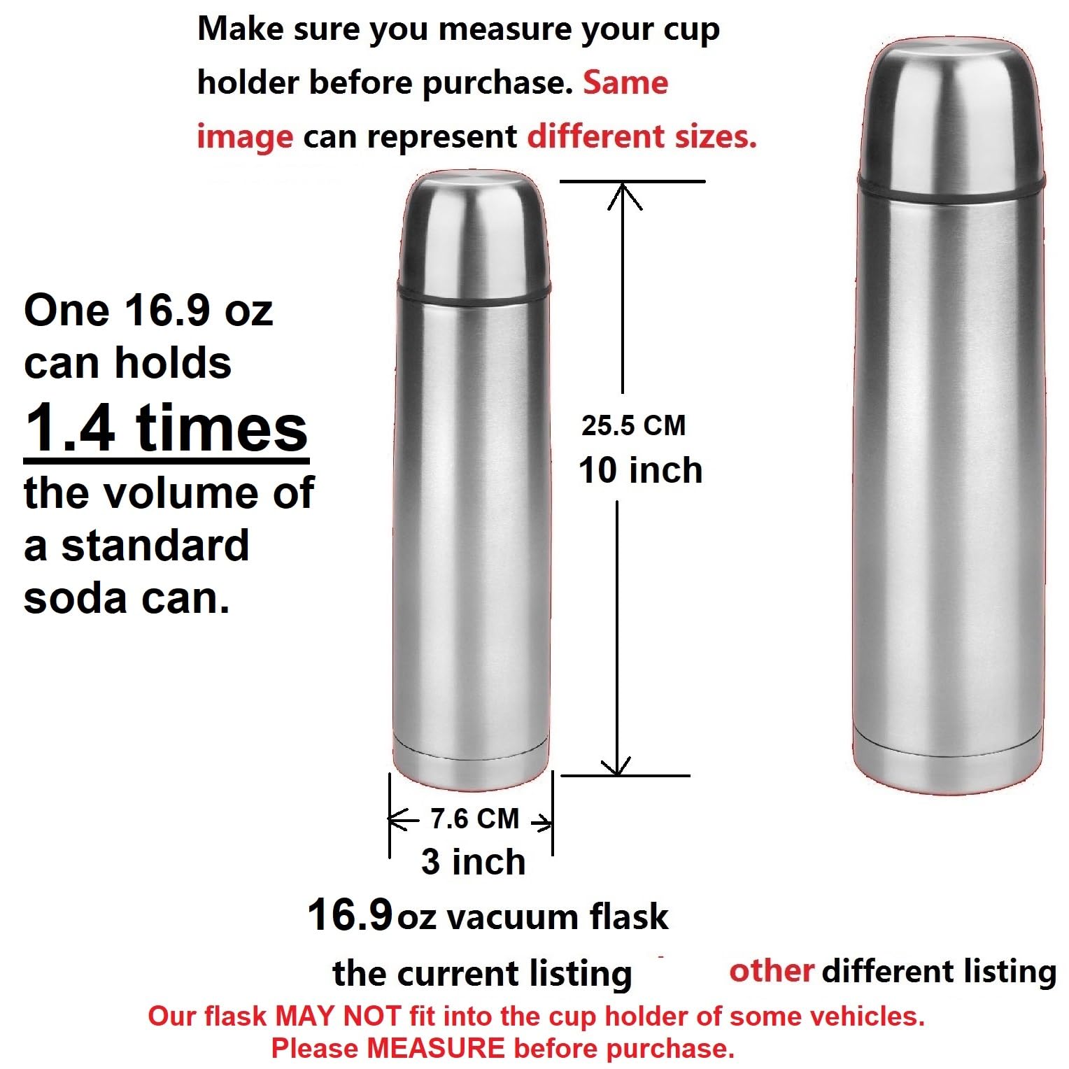 Leberna 34 Ounce Coffee Thermos | Large Thermal Water Bottle for Tea Hot & Cold Drinks | Stainless Steel Vacuum Sealed Insulated Thermos Water Flasks Bottles for Work & Travel Termo Para Cafe Bebes