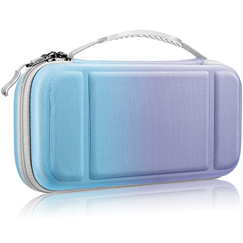 Fintie Carrying Case for Nintendo Switch OLED Model 2021/Switch 2017, [Shockproof] Hard Shell Protective Cover Travel Bag w/10 Game Card Slots for Switch Console Joy-Con & Accessories, Evening Ombre