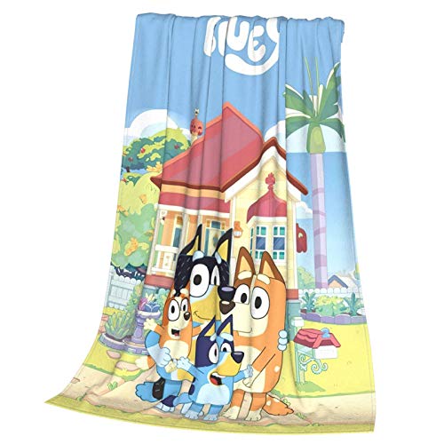 KAVIN Bluey's Blanket Ultra-Soft Micro Fleece Throw Blanket Flannel Blankets for Couch Bed Living Room 50 X 60 Inch
