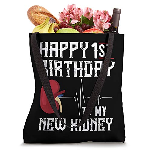 Kidney Transplant Anniversary Shirt 1st Birthday Gift Funny Tote Bag
