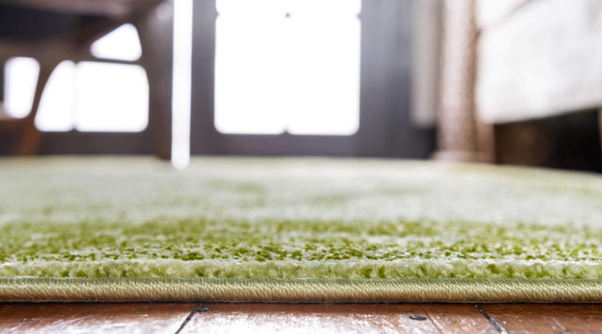 Unique Loom La Jolla Collection Farmhouse, Contemporary, Botanical, Traditional, Vintage Area Rug, 9 x 12 ft, Light Green/Green