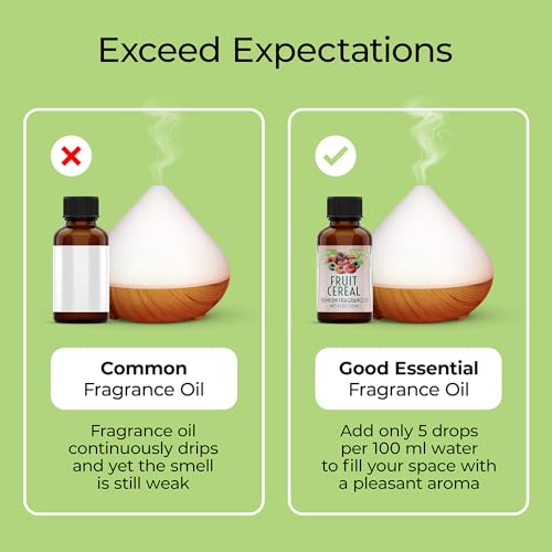 Good Essential Professional Fruity Cereal Fragrance Oil 1 fl oz (30ml) for Candles, Soaps, Lotions, Perfume, Diffuser, Candle Making, Scented Oils