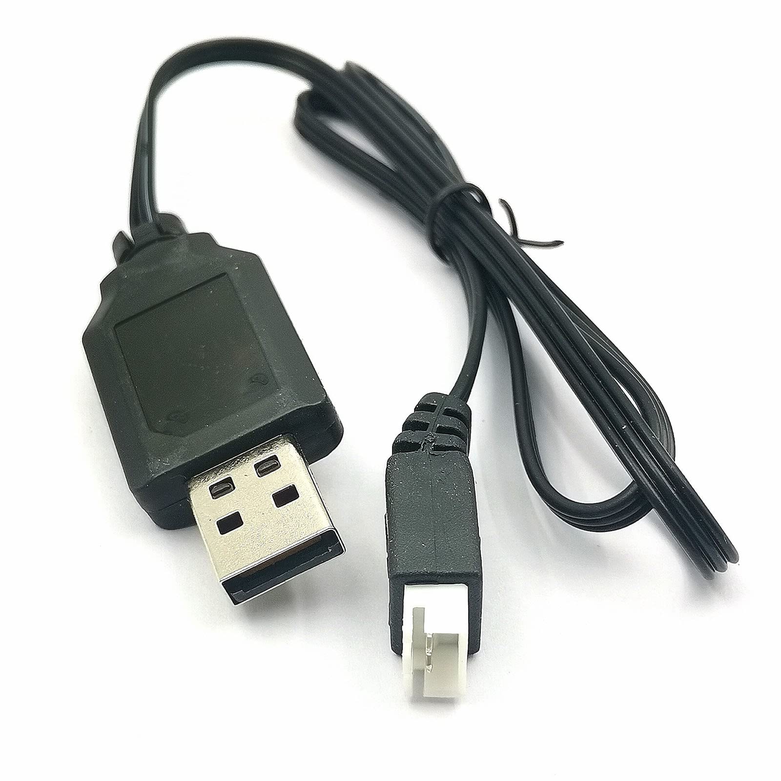 DEVMO 2pcs USB Charger Cable 1A with XH-3P Connector Compatible with Hosim Q903 Q905 Axial SCX10 2S 7.4V LiPo Battery RC Car Rock Crawler FPV Drone Quadcopter
