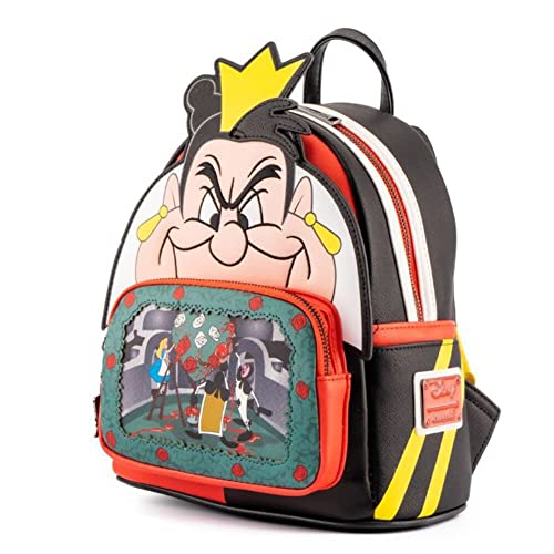 Loungefly Disney Villains Scene Series Queen of Hearts Womens Double Strap Shoulder Bag Purse