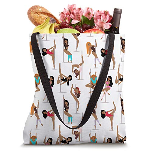 Pole Dancer Gifts Pole Dancing Fitness Sexy Black Queen Tote Bag