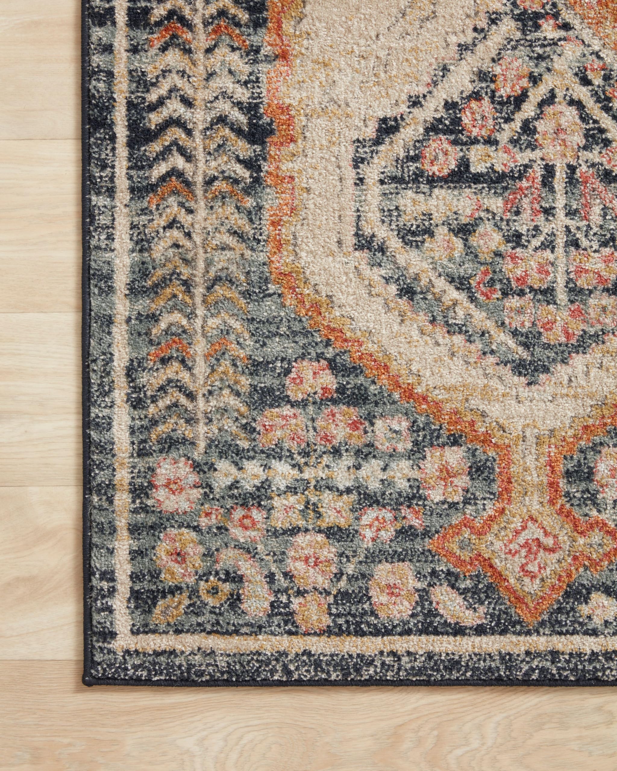 Loloi II Jocelyn Collection JOC-05 Area Rug 9'-6" x 12'-6" Navy/Multi Rectangular 0.38" Thick