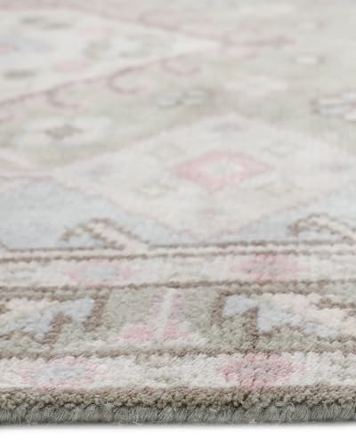 Handmade Geometric Contemporary Light Gray Area Rug 9 x 12
