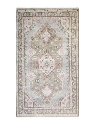 Handmade Geometric Contemporary Light Gray Area Rug 9 x 12