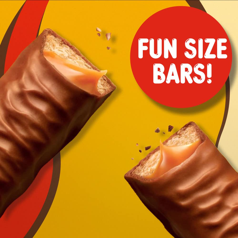TWIX Fun Size Milk Chocolate Caramel St Patricks Day Candy Bars, 18.28 Oz Jumbo Bulk Candy Bag
