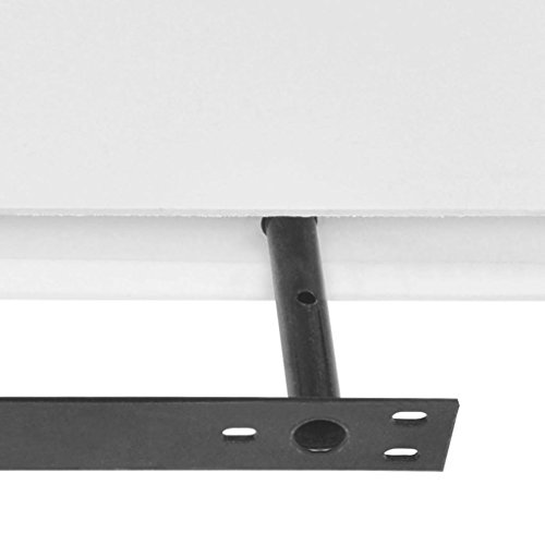 EstaHome Floating Shelves Wall Mounted | Wall Decor Storage Shelf Set of 2 for Bedroom, Bathroom, Living Room, Kitchen | Decorative Floating Wall Display Shelves | White MDF 31.5" x 7.9" x 1.5"