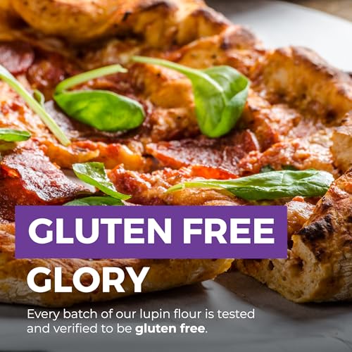 Lupin Flour (1 lb) Low-Carb Flour, 1g Net Carbs Per Serving, Improve Keto-Friendly Baked Goods, High in Protein and Fiber, Keto, Gluten-Free, Non-GMO Sourced