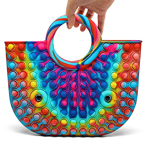 Big Pop Bags Bubble Handbag,Pop Purses for Ladies, Mothers Day Handle Satchel Bag for Women for Mom