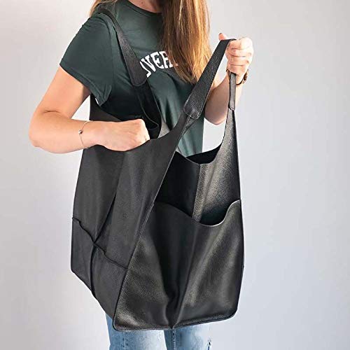 New Ladies Leather Satchel Tote Bag | Work Tote Bag Shoulder Bag Wallet Soft Messenger Bag Oversized Bag