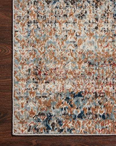 Loloi II Bianca Collection BIA-09 Ocean/Spice, Contemporary 6'-7" x 9'-2" Area
