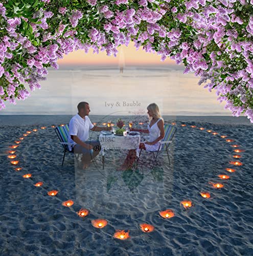 Ivy & Bauble Luxury Hand Poured Lilac Blossom Scented Candle with Surprise Ring Valued $20-$5,000 | All Natural Coconut & Soy Blend Candle | Made in USA | Paraffin Free | Ring Size 5