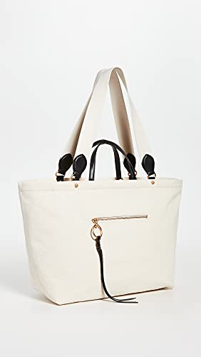 Rebecca Minkoff Women's Sienna Tote, Natural, Off White, Graphic, One Size