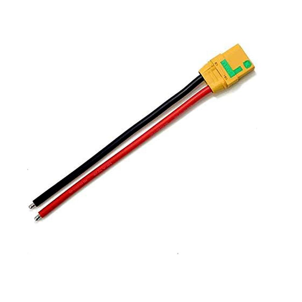 Amass 2 Pairs XT90S Pigtails XT90 Wire XT-90S XT 90 Plug Male and Female Connector 150mm 10AWG Silicon Wire for RC Lipo Battery FPV Racing Drone …