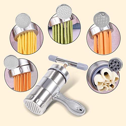 Stainless Steel Noodle Maker,Manual Pasta Machine Stainless Steel Pasta Maker Pasta Press Noodle Machine, kitchen Aid Asseccories Pasta Tools