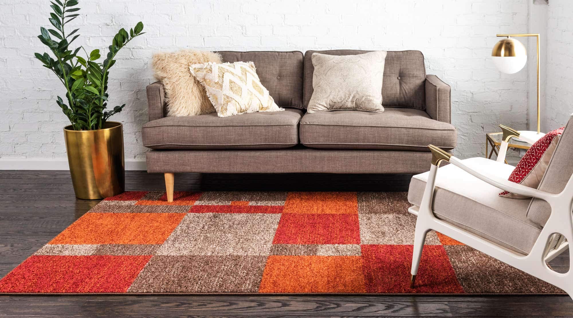 Unique Loom Autumn Collection Area Rug - Providence (9' x 12' 2" Rectangle, Multi/ Beige)
