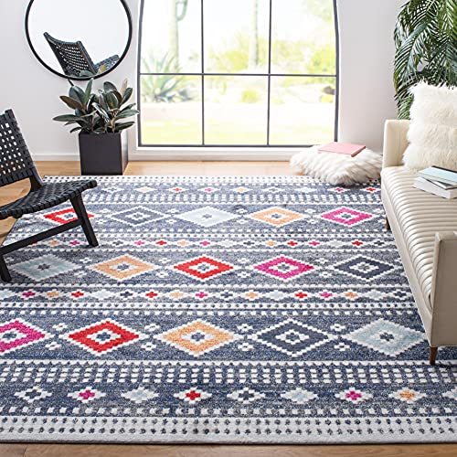 SAFAVIEH Adirondack Collection 6' x 9' Grey/Beige ADR221F Moroccan Boho Non-Shedding Living Room Bedroom Dining Home Office Area Rug