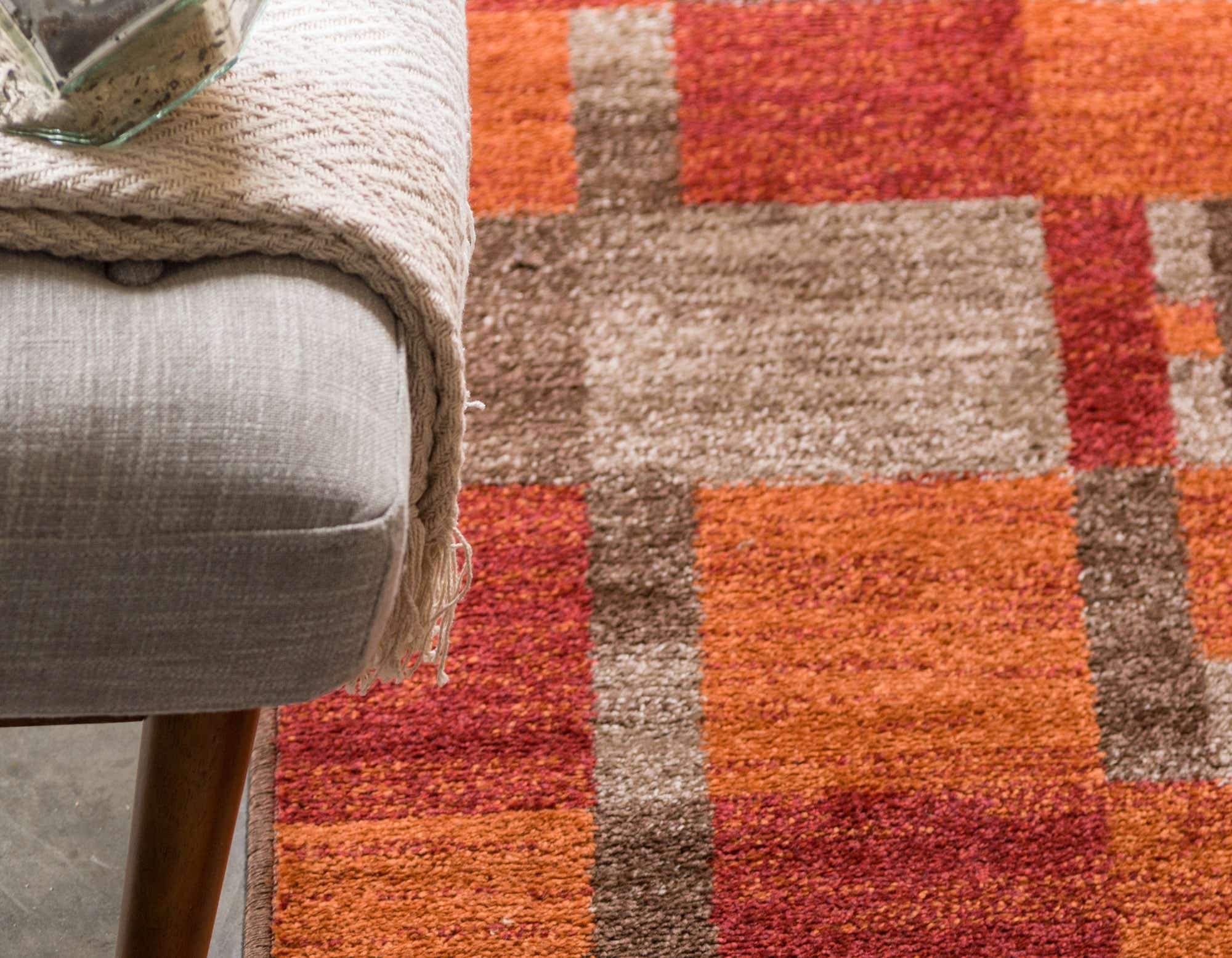 Unique Loom Autumn Collection Area Rug - Providence (9' x 12' 2" Rectangle, Multi/ Beige)
