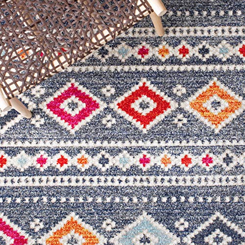 SAFAVIEH Adirondack Collection 6' x 9' Grey/Beige ADR221F Moroccan Boho Non-Shedding Living Room Bedroom Dining Home Office Area Rug