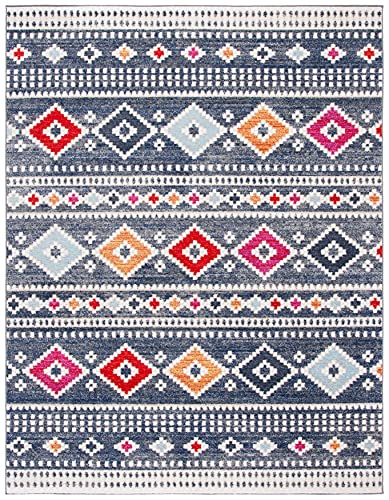 SAFAVIEH Adirondack Collection 6' x 9' Grey/Beige ADR221F Moroccan Boho Non-Shedding Living Room Bedroom Dining Home Office Area Rug