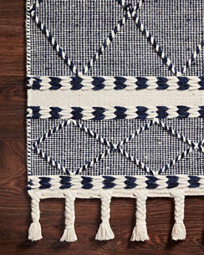 Loloi II Sawyer Collection SAW-02 Navy, Contemporary 9'-3" x 13' Area Rug