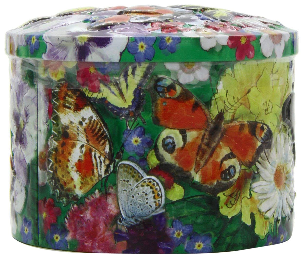 Gardiners of Scotland Handmade Fudge 200g Round Tin, Butterfly Vanilla Fudge