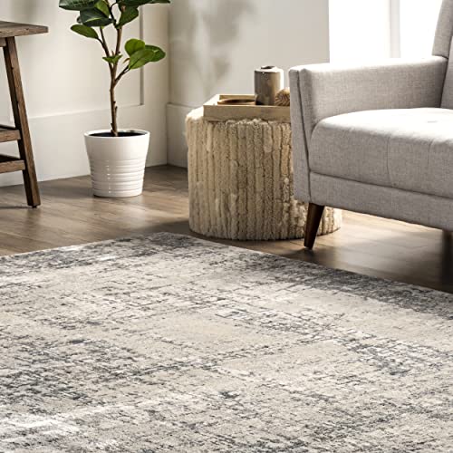 nuLOOM Aly Modern Abstract Area Rug, 9x12, Beige