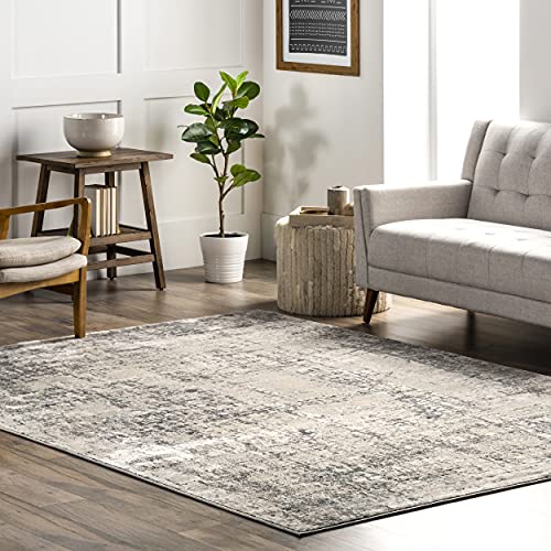 nuLOOM Aly Modern Abstract Area Rug, 9x12, Beige