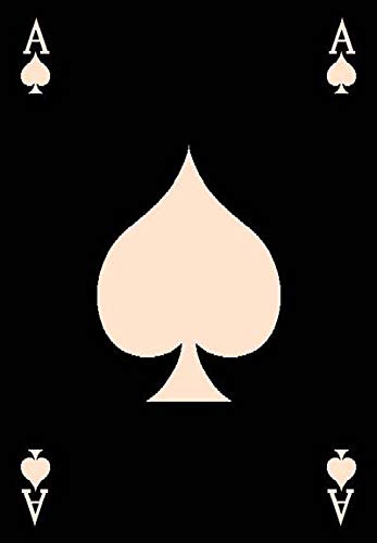 Champion Rugs Vintage Lucky Man Cave Ranch Garage Metal Signs Ace of Spades Area Rug (5’ 3” X 7’ 5”)