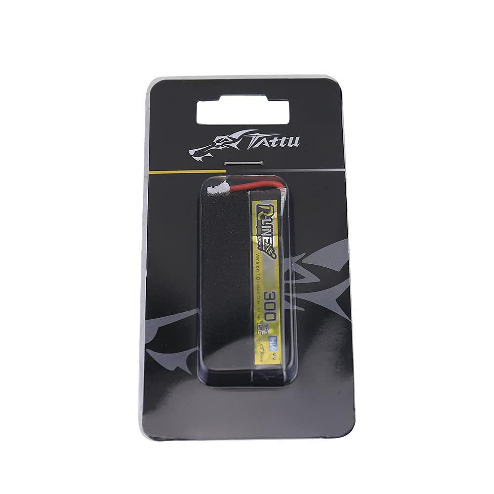 SoloGood TATTU 5pcs 300mAh 1S Battery 3.8V 75C FPV Lipo Battery with PH2.0 Plug Connector for FPV Tiny Whoop 1S Brushless Whoop Drone